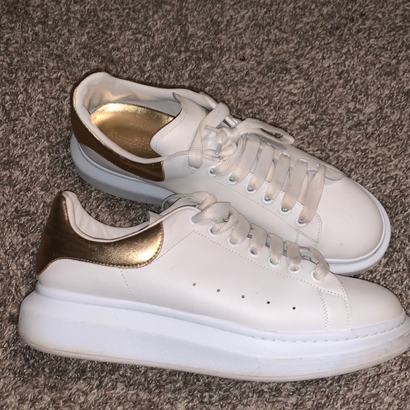 Take A Look About Gold Alexander Mcqueen Shoes